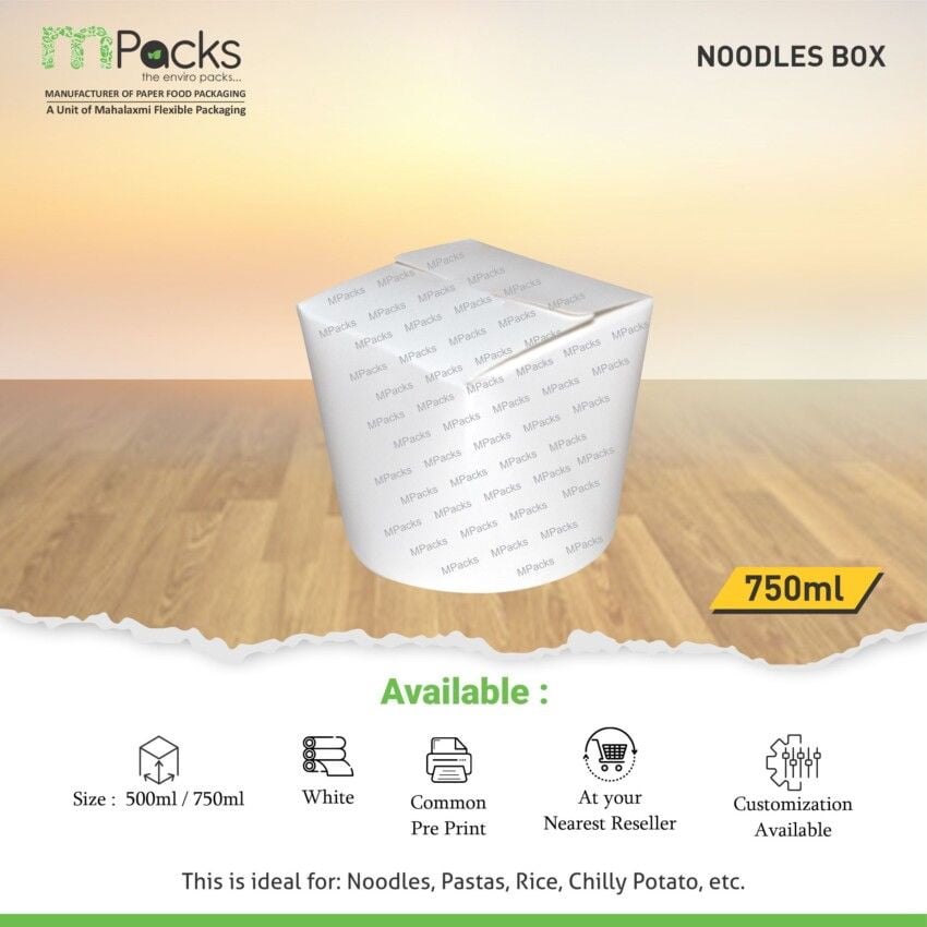 24oz Paper Noodle Box - Mpacks USA